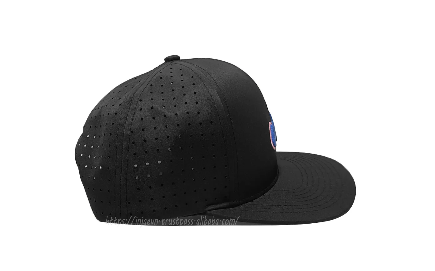 Perforated Caps Custom 3d Logo Flat Bill,Oem Fabric Snapback Caps ...