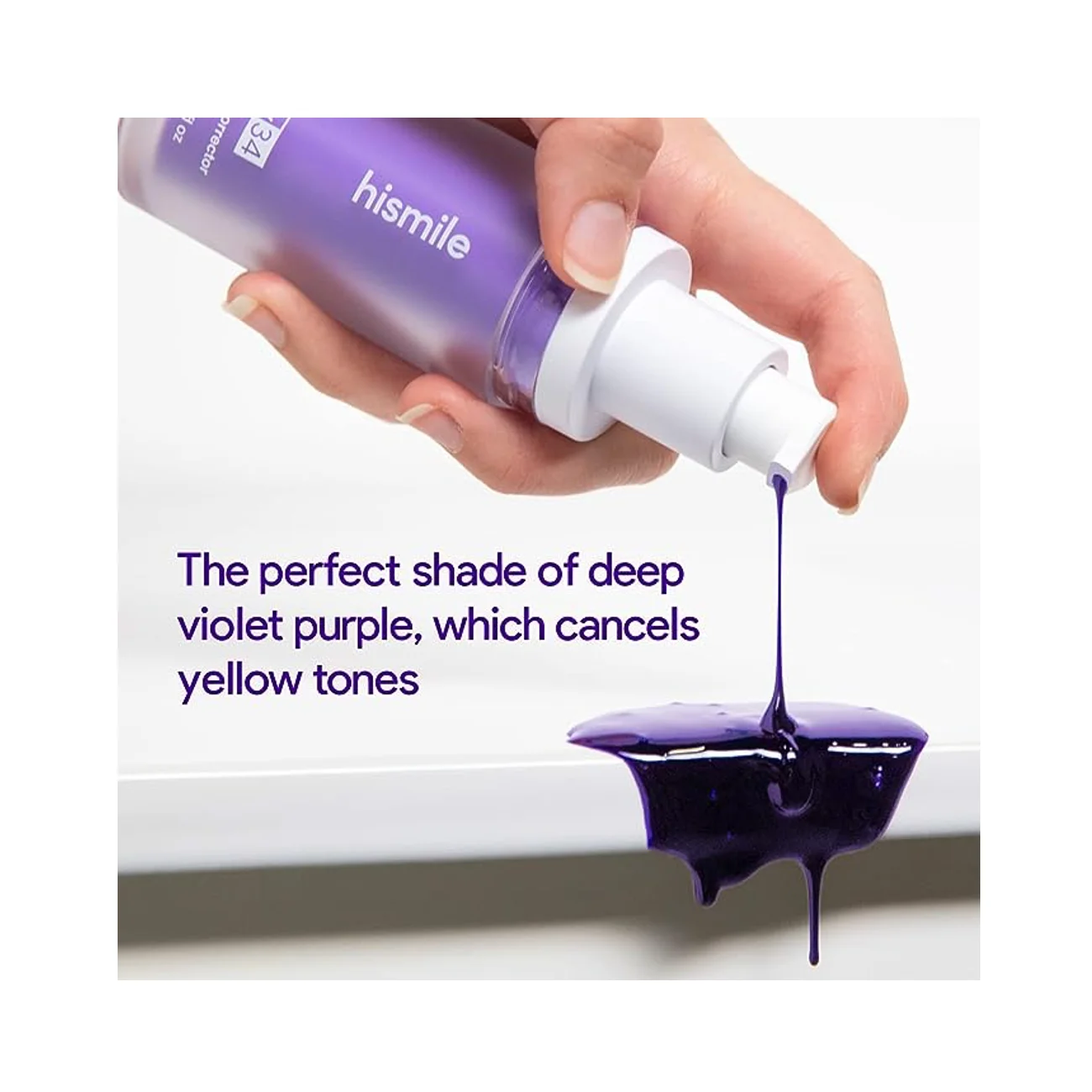 Hismile V34 Purple Toothpaste Teeth Whitening Booster And Reduces ...