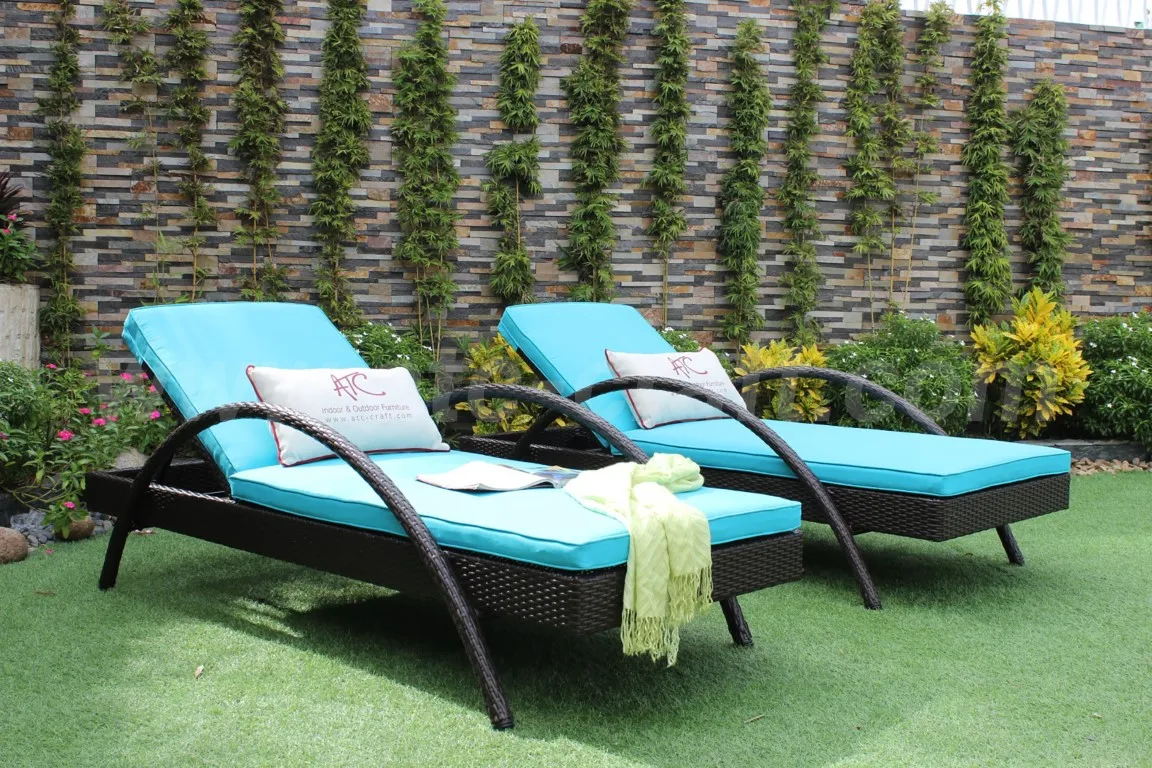 Modern Beautiful Waterproof Swimming Pool Sun Lounge With Cushion High ...