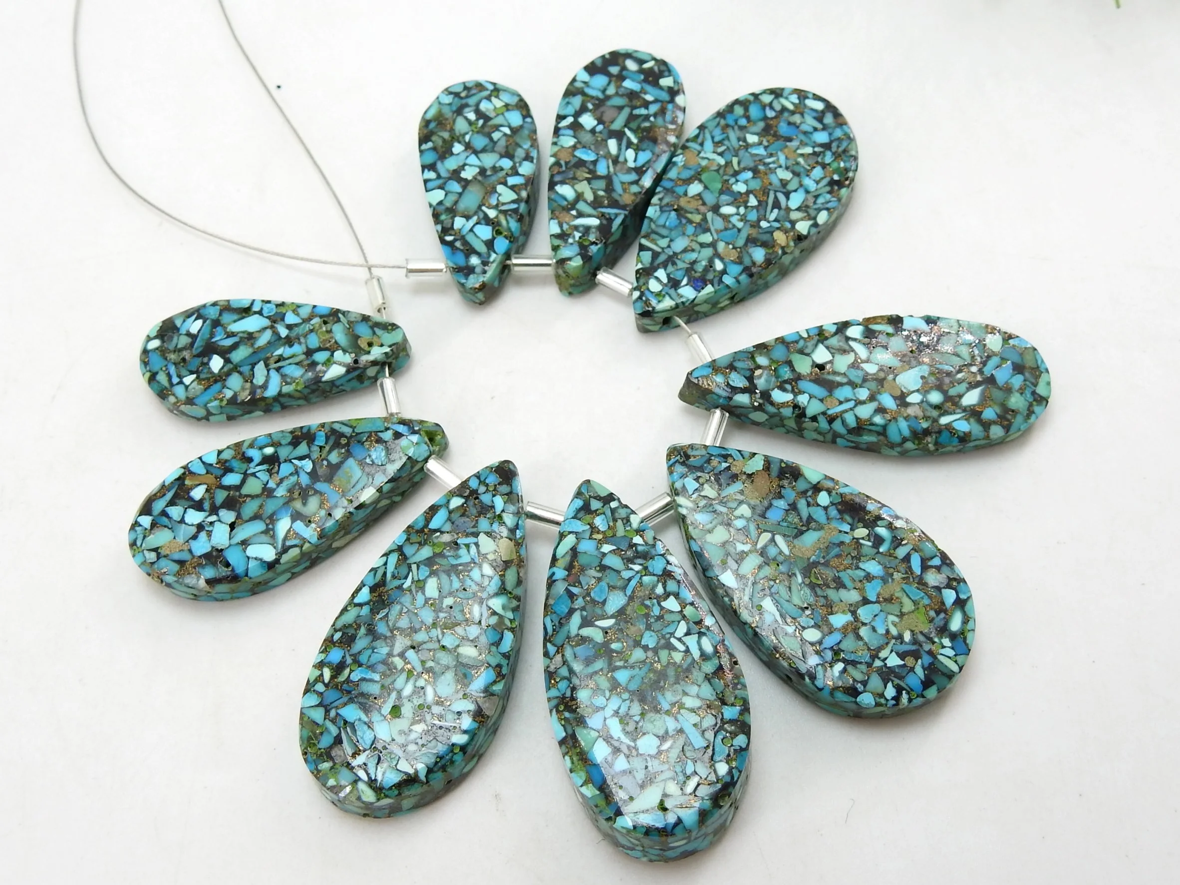 Stabilized Turquoise Smooth Teardrop For Making Jewelry Wholesale Price ...