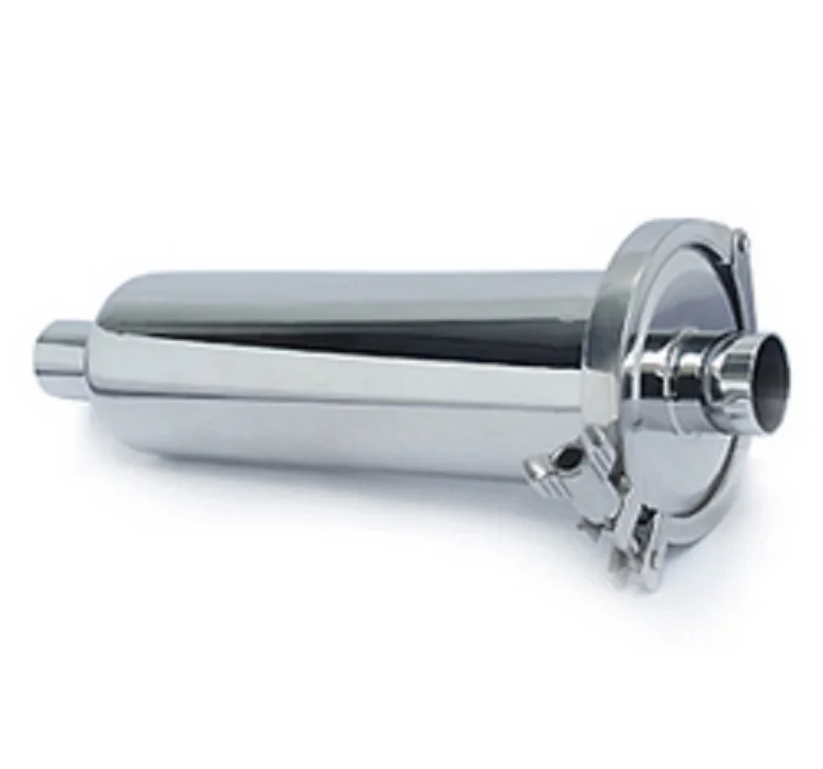 Sanitary Stainless Steel Straight Strainer Clamped Straight Strainer ...