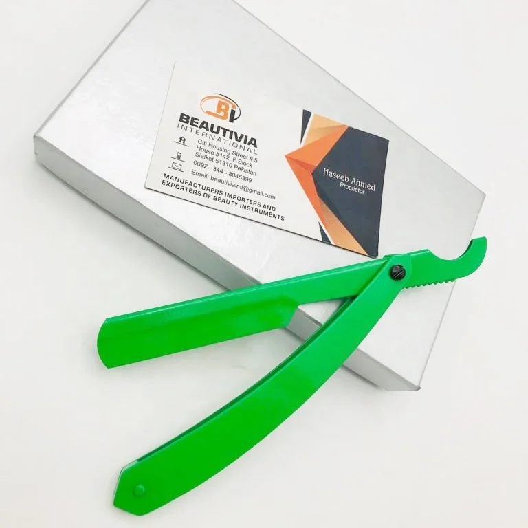 White Stainless Steel Turkish Cut Throat Straight Razor