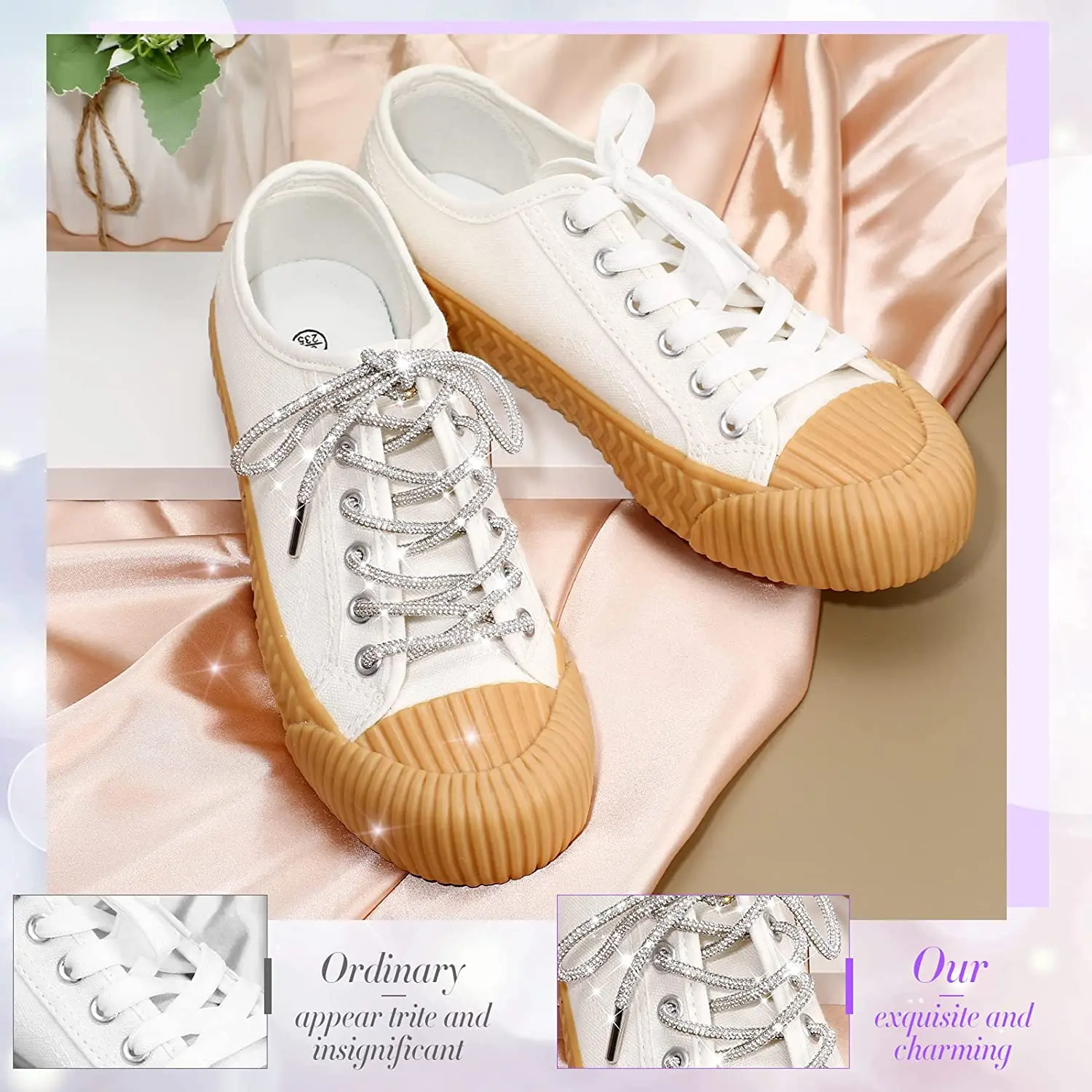 47inch Rhinestone Strips - Shiny Shoes Decoration Crystals