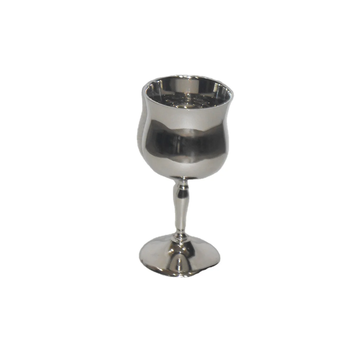 Luxury Homeware Stainless Steel Wine Goblet Glasses Silver Color ...