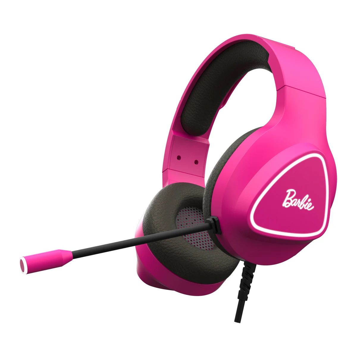 Fancy Barbie Design Official White Pink Rgb Gaming Headset For Gamers ...