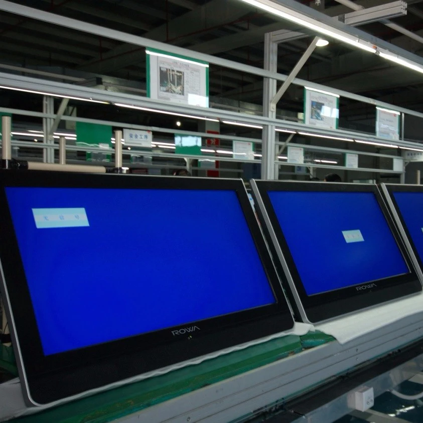 Automatic Lcd Tv Assembly Line Equipment Belt Conveyor Tv Production ...