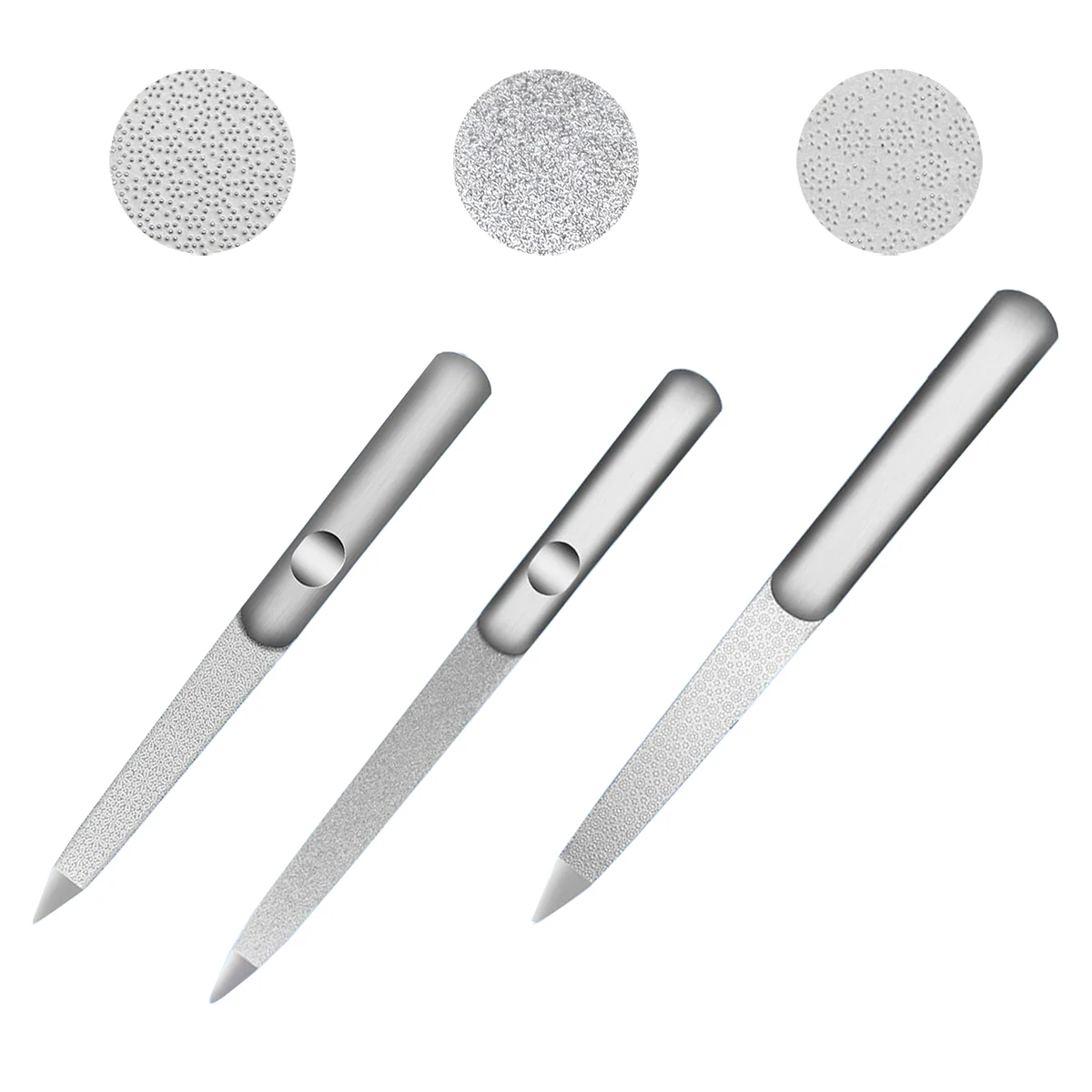 Metal Nail File For Fingernails Toenails 2 Pcs Diamond Nail Files ...
