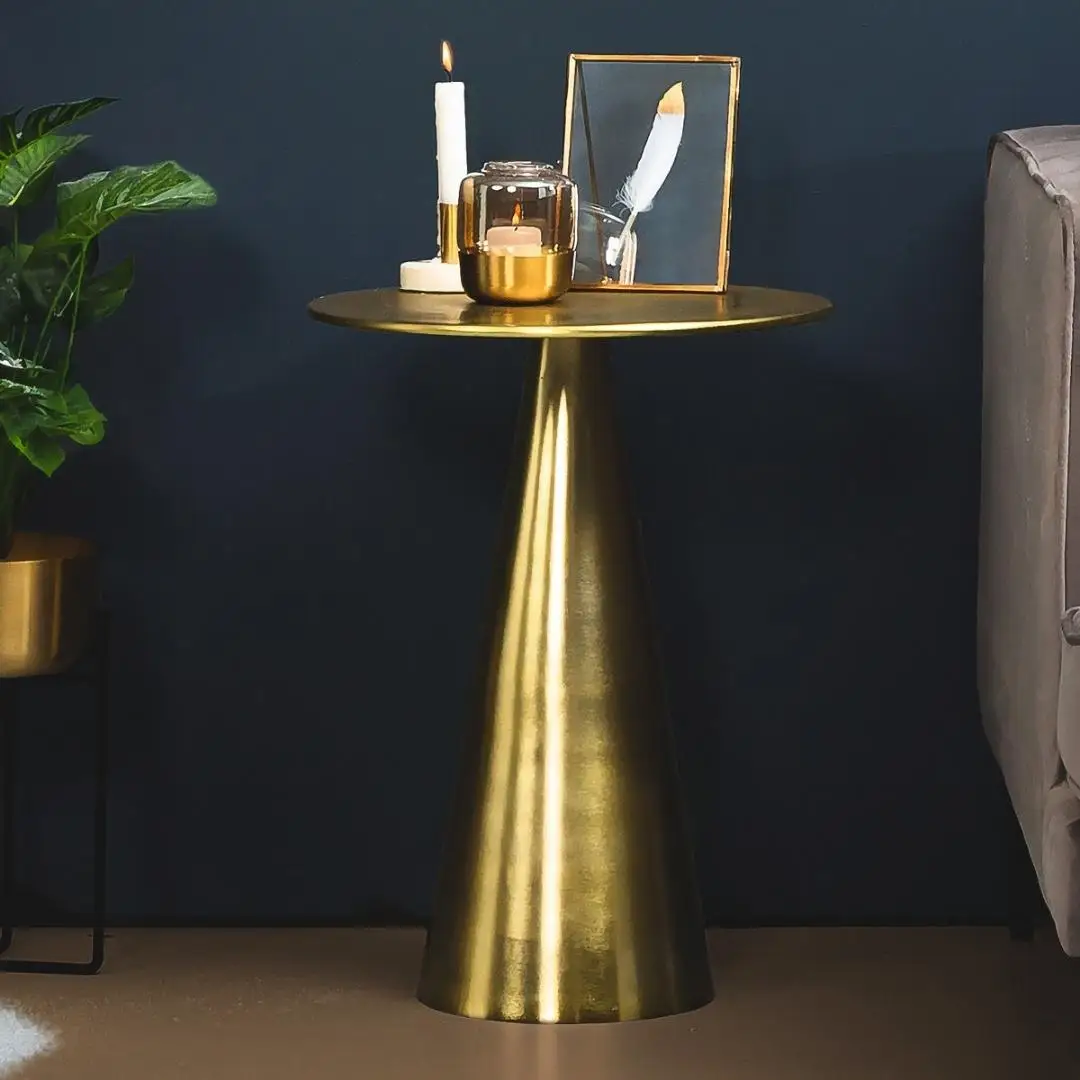 Gold Cone Table Stunning And Attention Grabbing Side Table Is Made Of ...