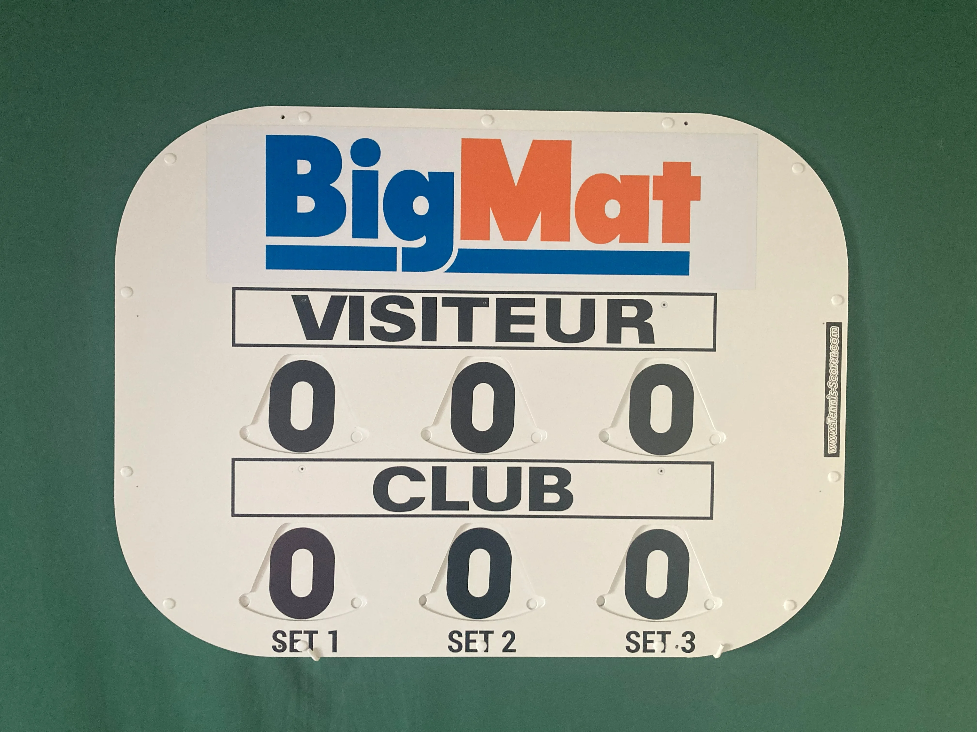 Manual Scoreboard Cliptec 80 X 60 Cm For Tennis Padel Basketball ...