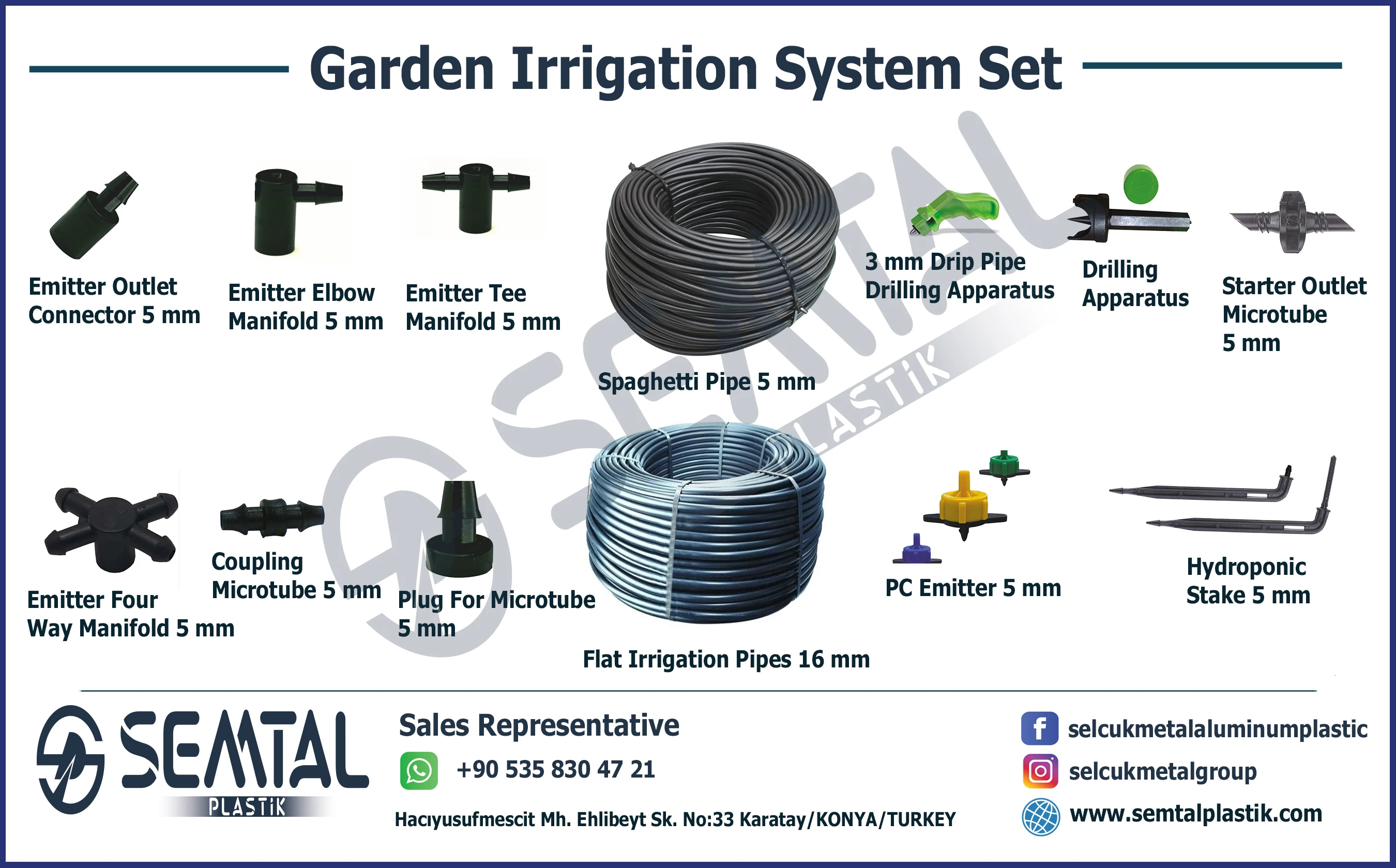 5mm Farm Plant Other Watering & Irrigation Spaghetti Pipe Emitter ...