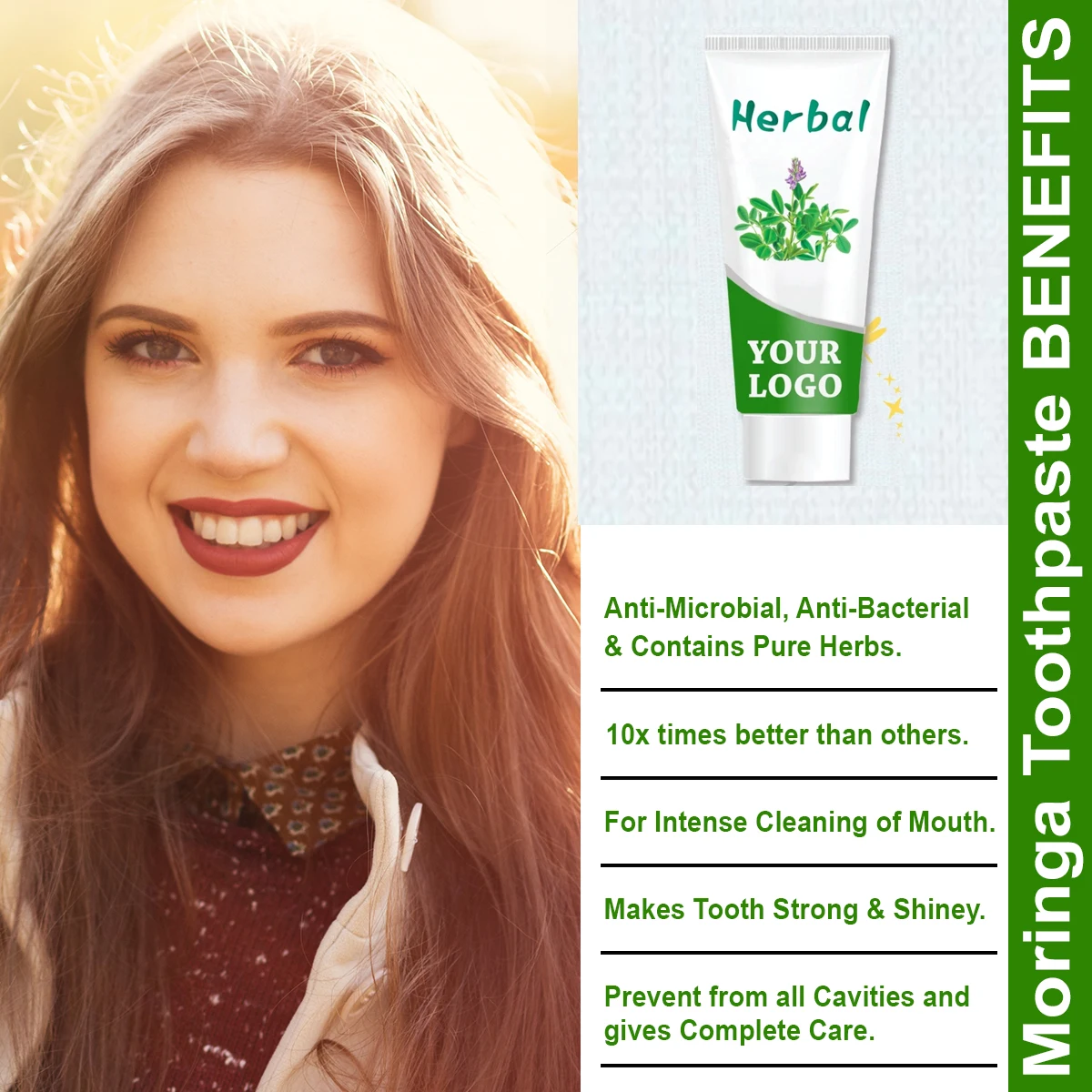 Herbal Toothpaste Moringa Toothpaste Make Tooth Strong And Shine 10 ...