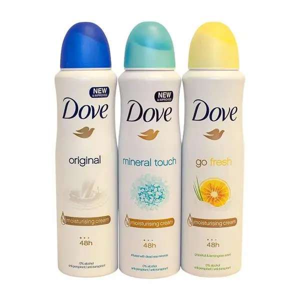 Dove Deodorant Spray Invisible Dry For Men 48 Hours Size:pack Of 3 ...