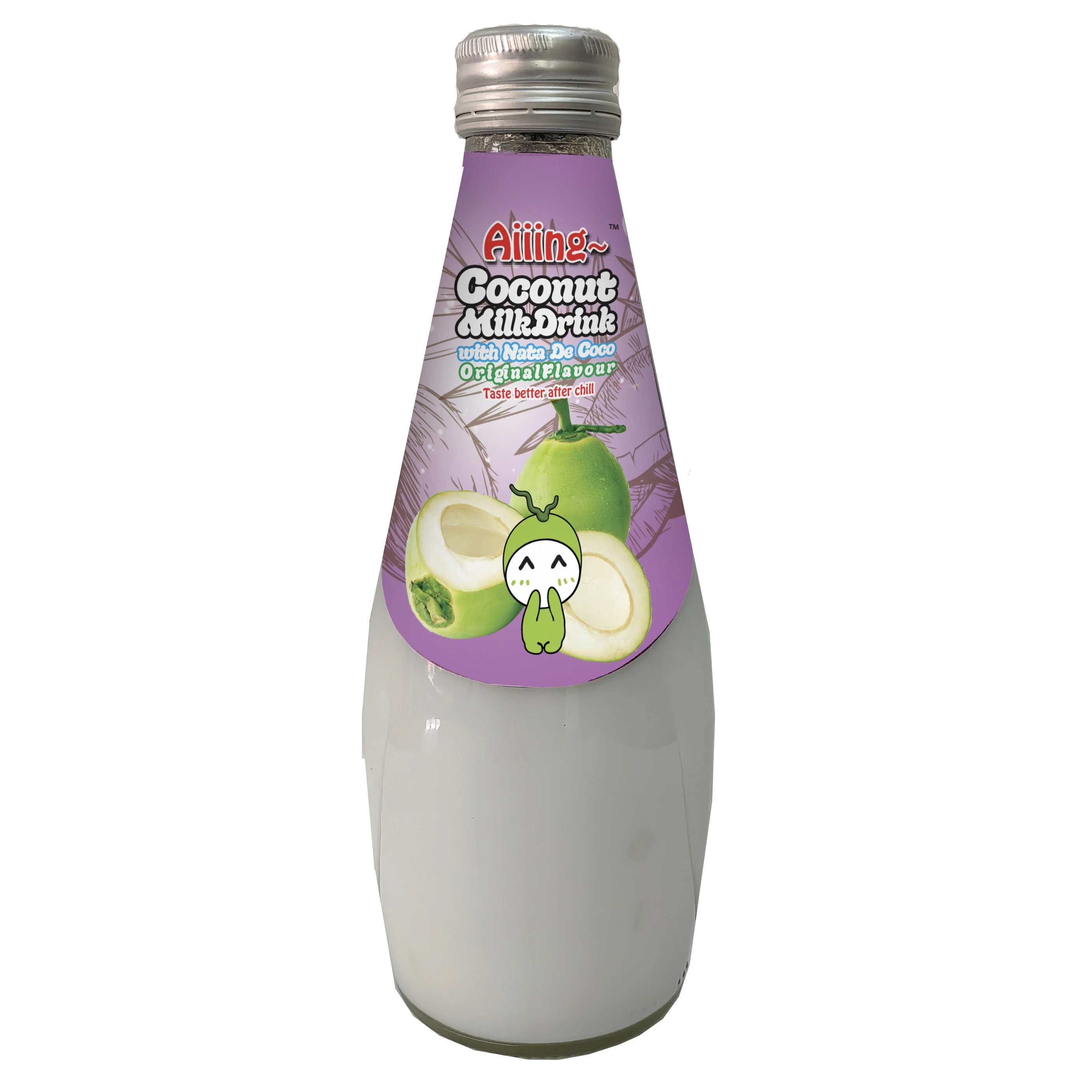 Aiiing Coconut Milk With Nata De Coco - Original Flavour Coconut Milk ...