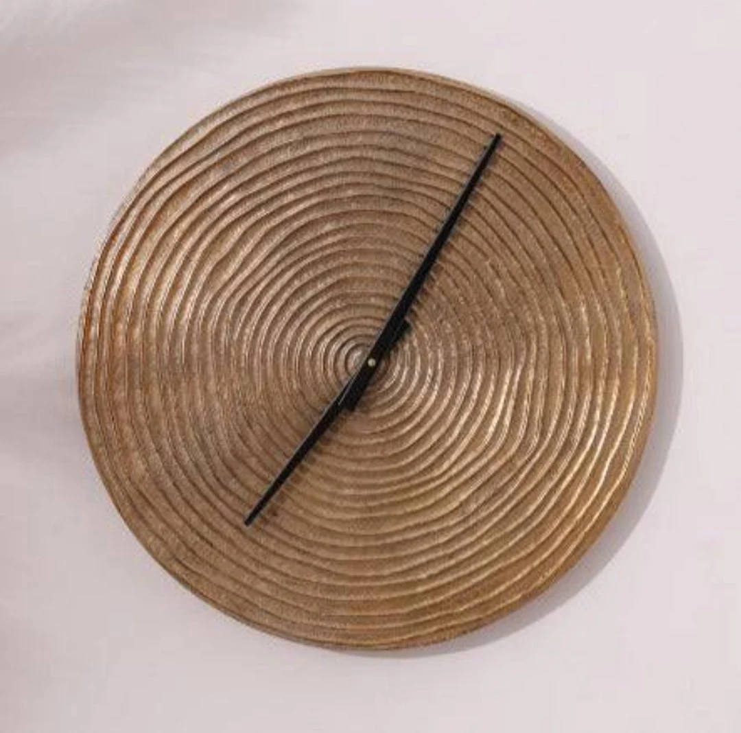 12 Inch Metal Wall Clock - Elegant Home Office Decor