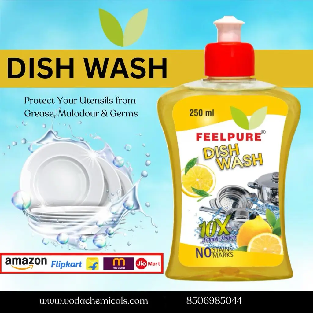 Dish Wash Gel And Liquid 250 Ml With Lemon Powder 3x Dish Cleaner ...