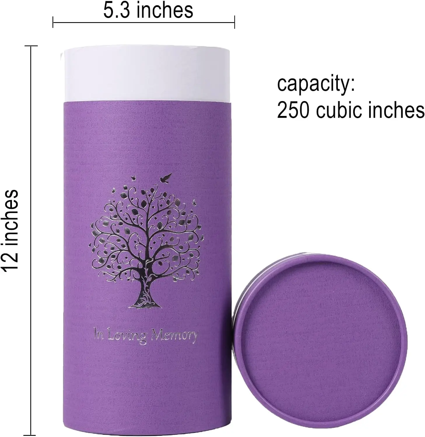 Tree Of Life Eco Scattering Urn Biodegradable Scatter Tube For Ashes ...