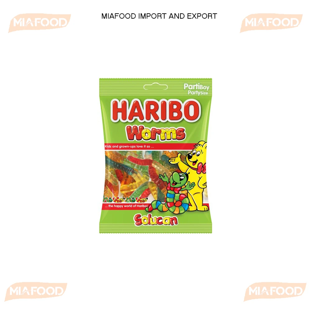 Haribo Worms Gummi Candy 160 Gr X 30 All The Time Fresh Stock And New ...