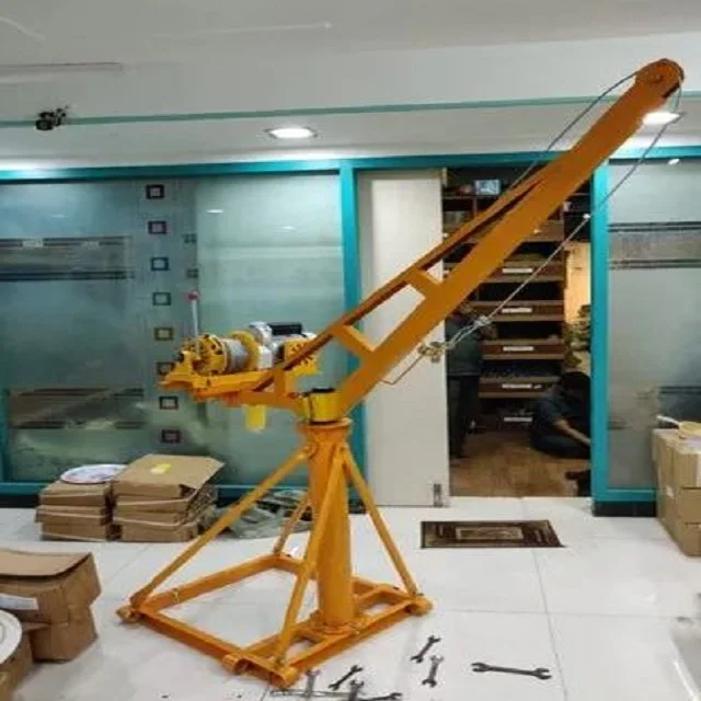Mini Lifting Crane 100kg/1000kg Electric Small Truck Car Crane For Pick ...
