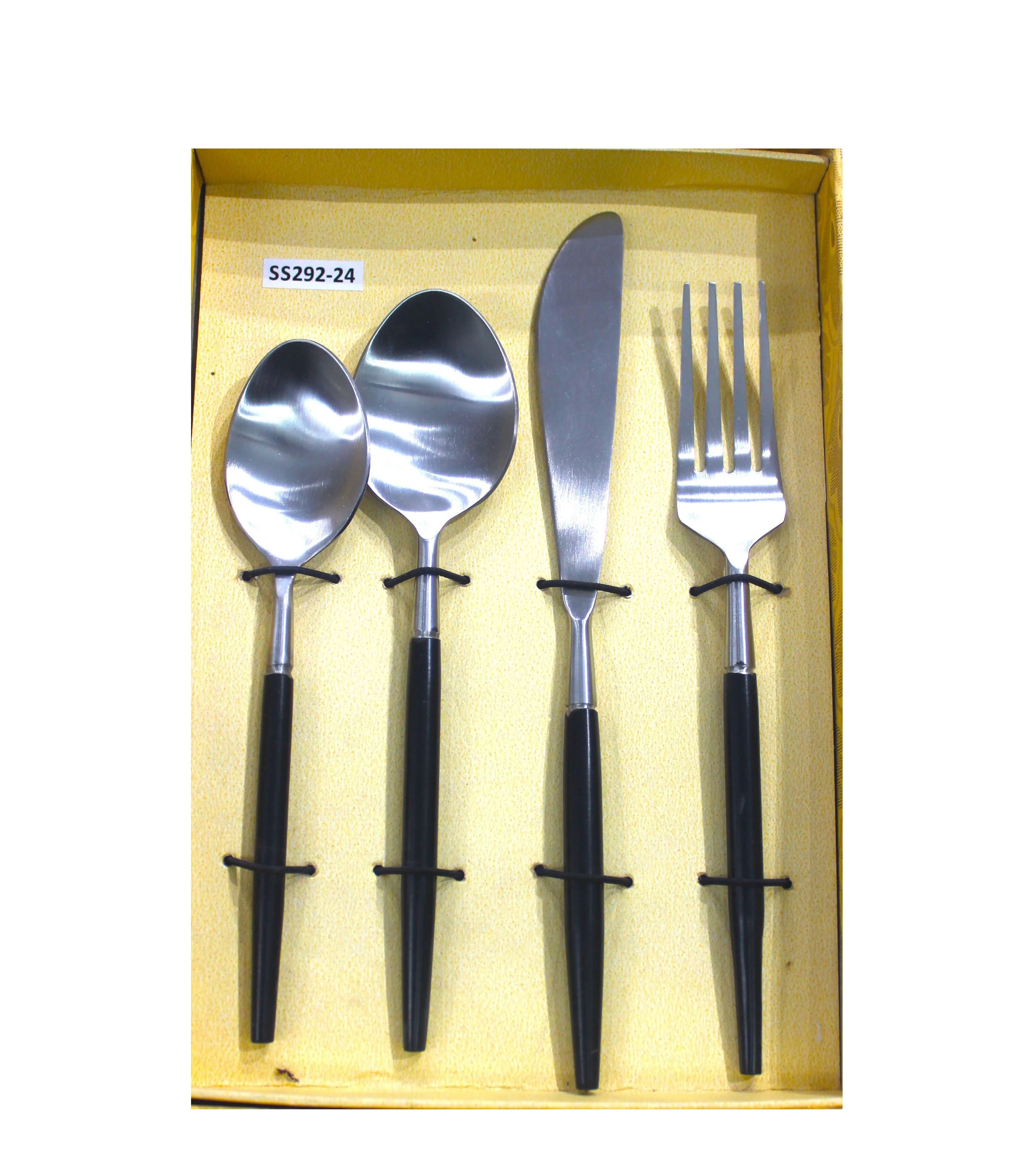 Unique Look Design Metal Flatware and Tableware Cutlery Set With Set of ...