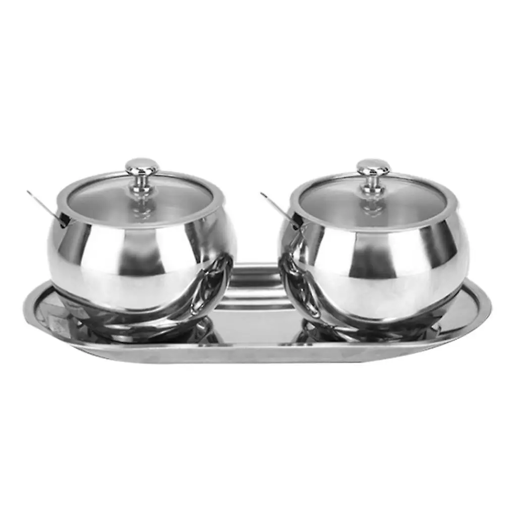 Screw Top Lid Stainless Steel Metal Sugar Canister With Antique ...