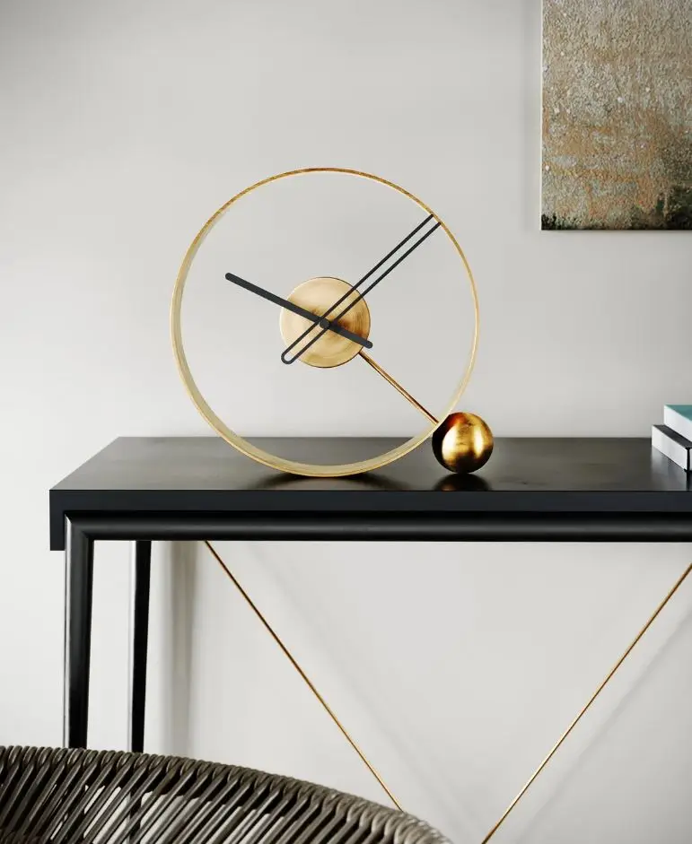 Table Clocks Modern Wood Table Clock on Stand Unique Table Clock ...