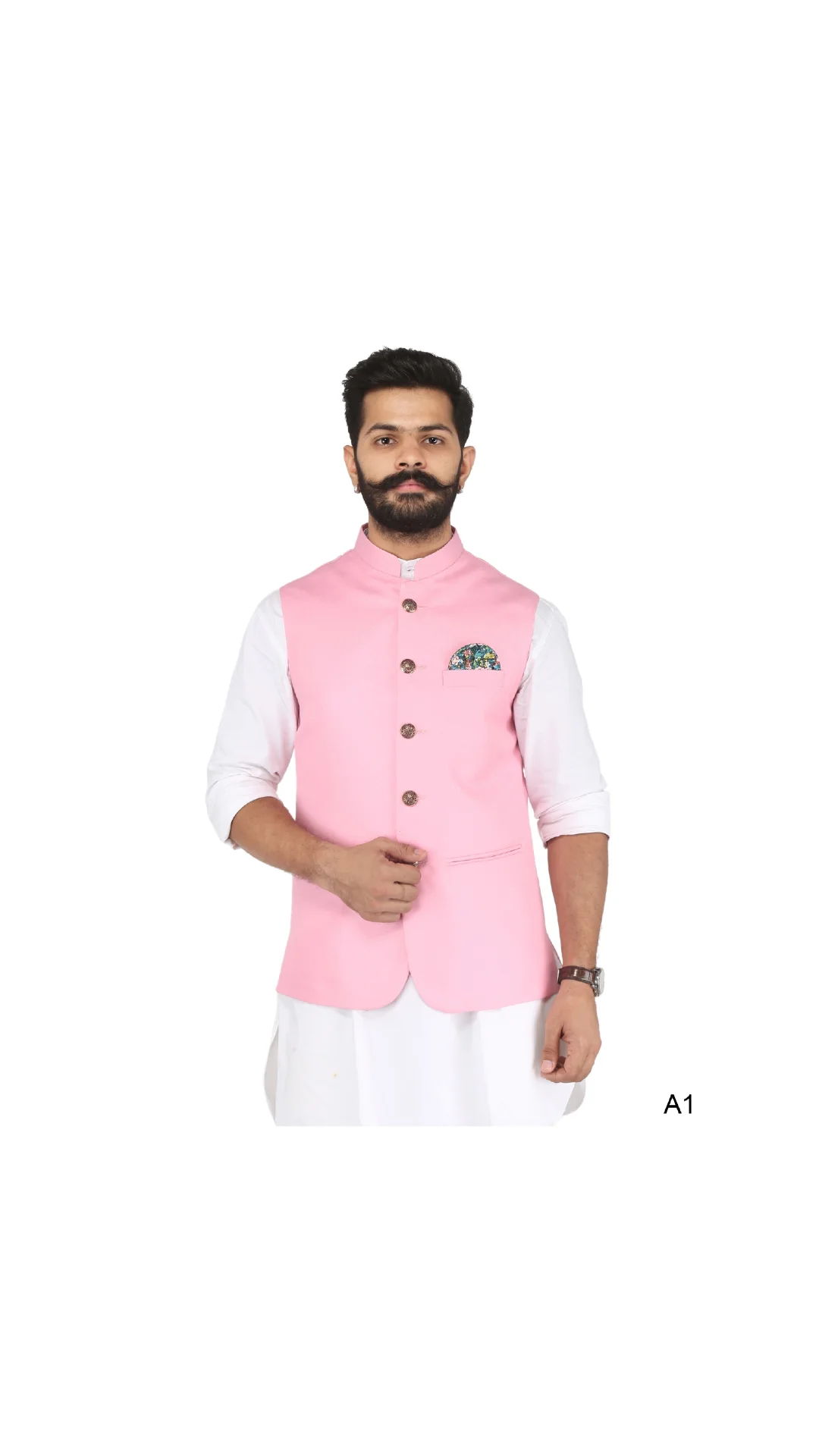 Indian Wedding Special Traditional Classic Men's Nehru Jacket Or Kothi ...
