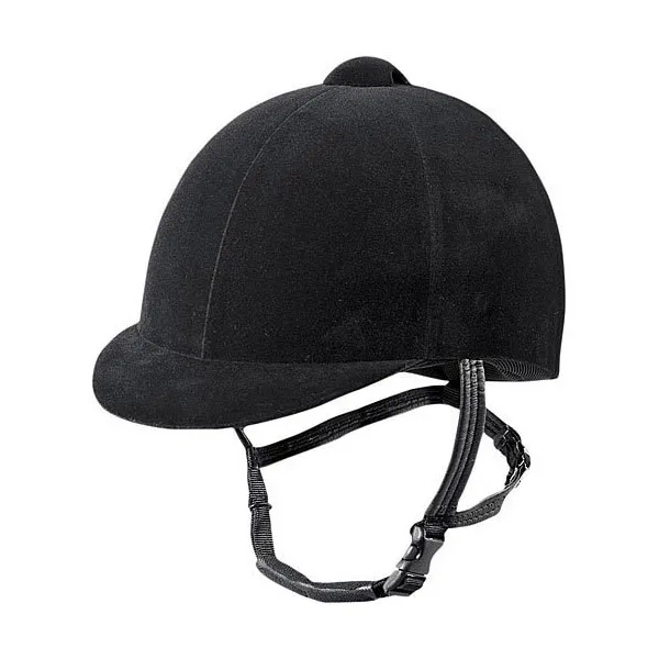 Best Quality Horse Riding Helmet Fiber Shell Covered with Velvet Fabric ...