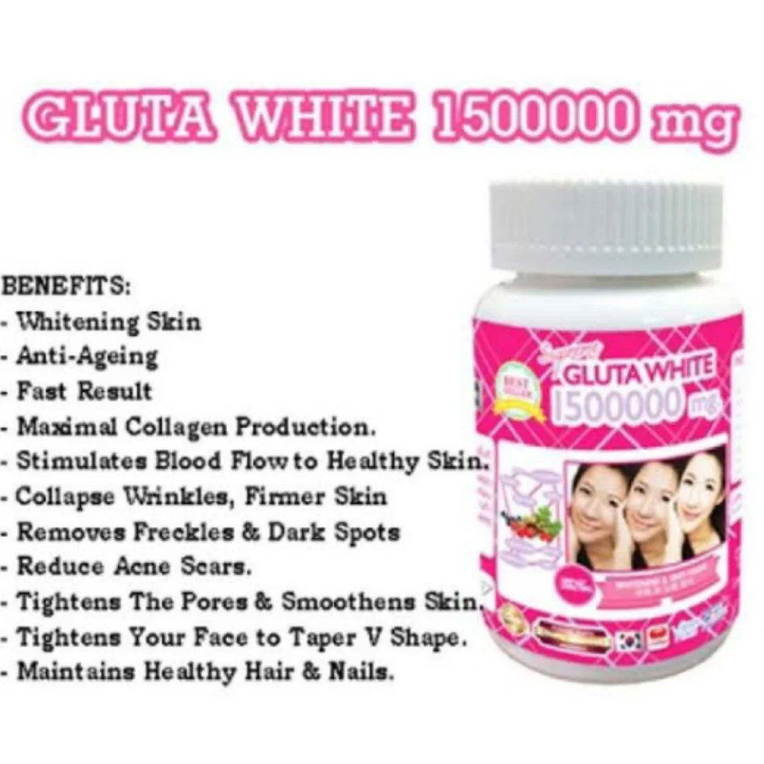 Gluta White 1500000 Mg - Anti Aging Healthy Whitening Skin