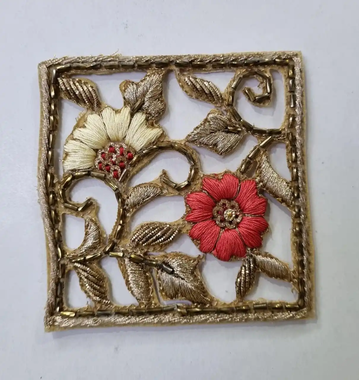 Custom Made Embroidered Patches With Multi Colour Florals Design ...