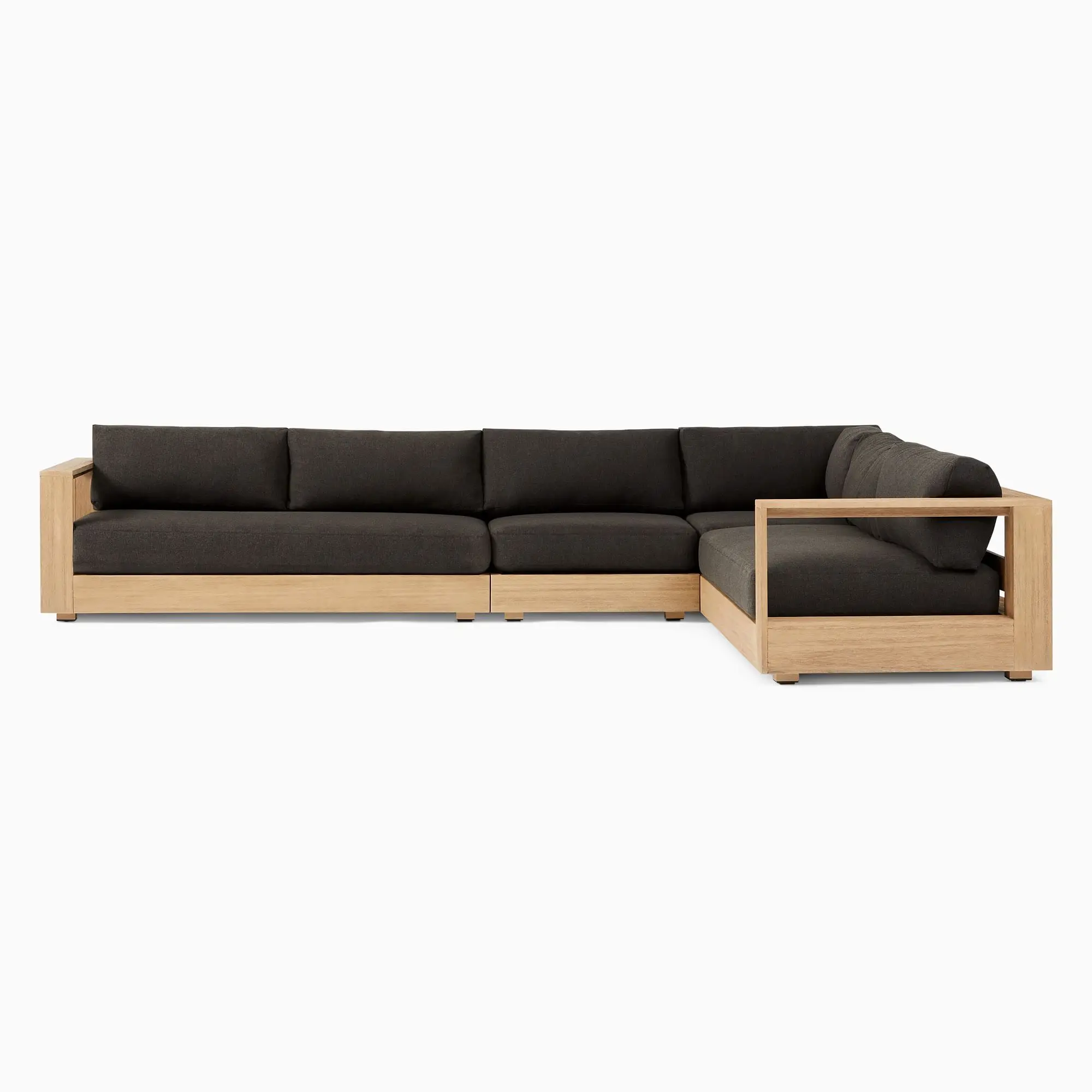 Outdoor Modern Sofa 4 Seater L Shape Luxury Style Solid Teak Wood ...
