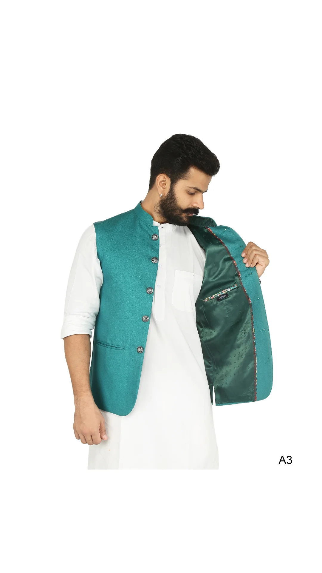 Indian Wedding Special Traditional Classic Men's Nehru Jacket Or Kothi ...