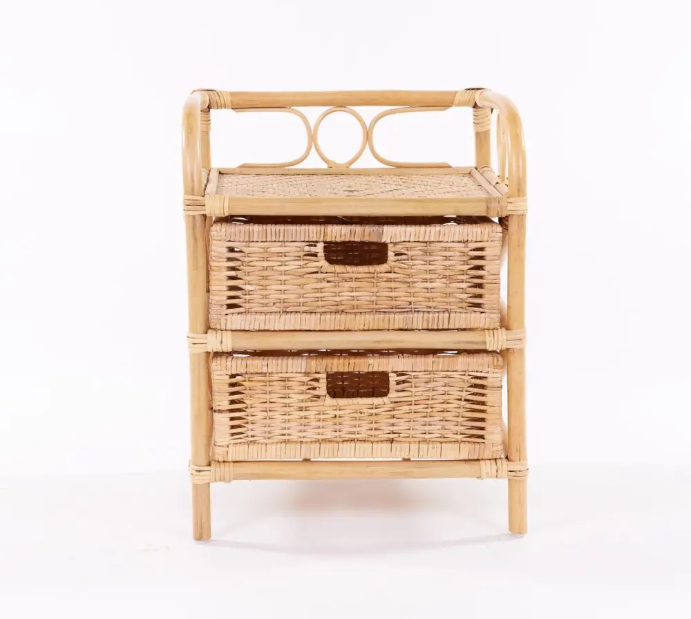 Wholesale Woven Rattan Console Cupboard With 2 Levels Of Unique And ...