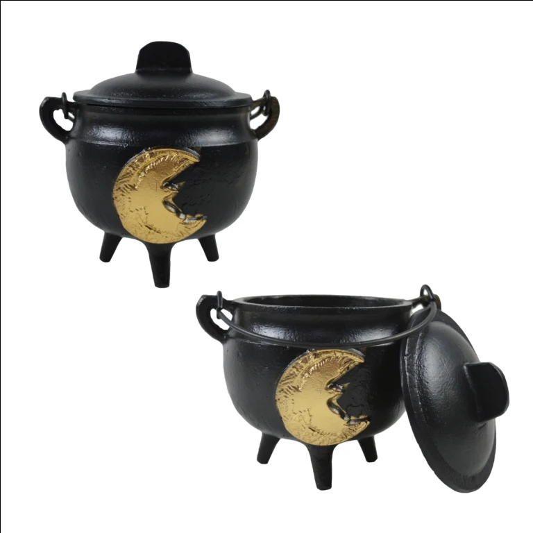 Cauldron Golden Finishing Tree Of Life Cast Iron With Lid And Handle ...