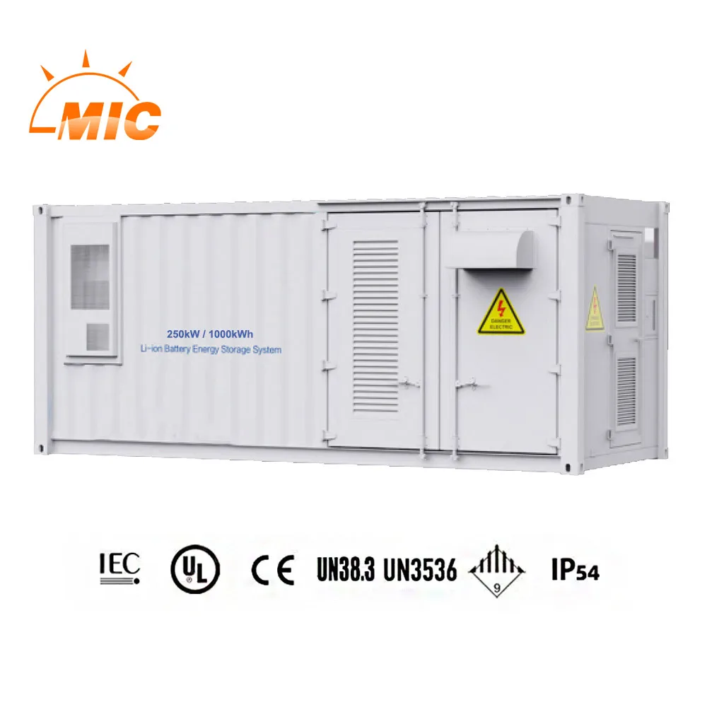 Mic Energy Storage Container 300kw 1mwh Tow-phase Inverter Supports ...