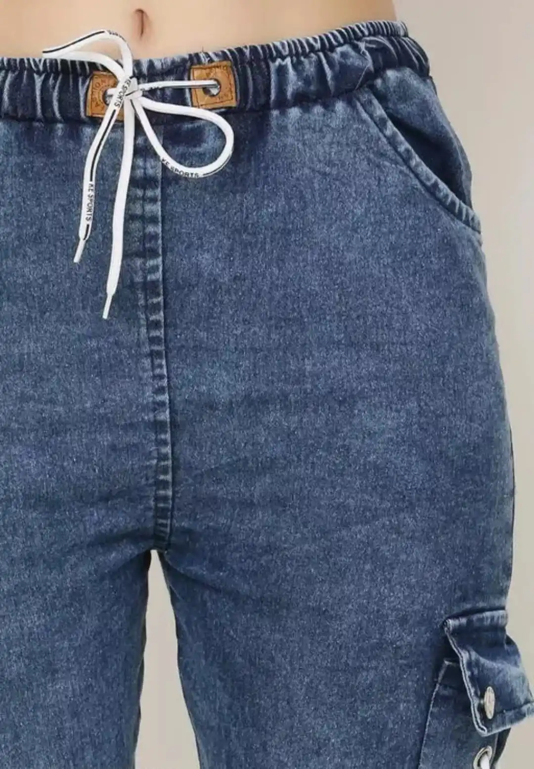 Women Denim Cargo Jeans This Beautiful Casual Women Denim Pants ...