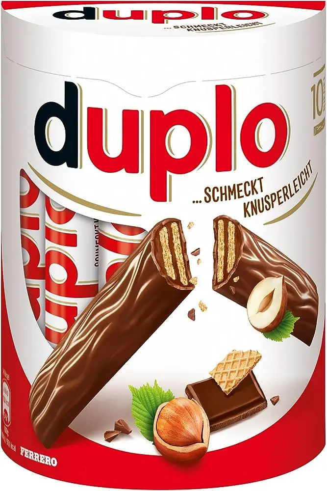Ferrero Duplo Milk Chocolate Wafer Hazelnut Filling 24 Count - Buy ...