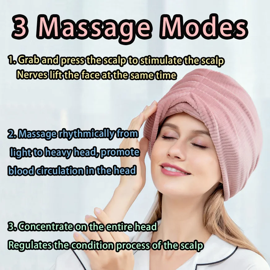 Portable Relief Headache Massage Rechargeable Air Compression Electric ...