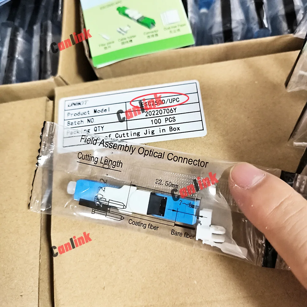 Unikit Esc250d Sc Apc Upc Single-mode Fiber Optic Quick Connector Fast For Ftth Network Use ...