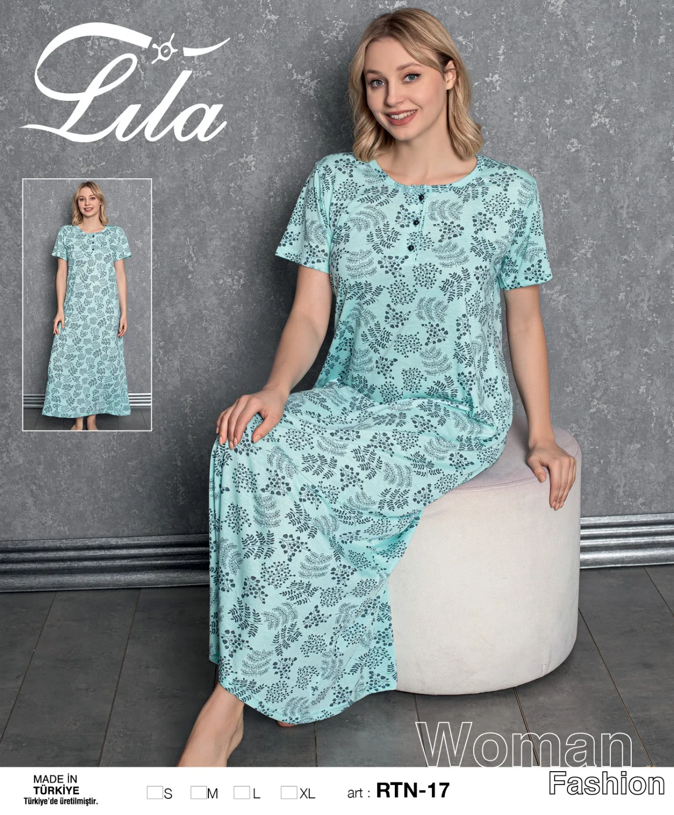 Ladies Night Dress Short Sleeve Nighties Nightgown Nightdress Sleepwear ...
