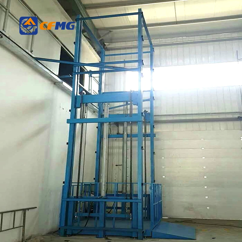 Elevator Warehouse Guide Rail Cargo Lift Machine Lifting Vertical Goods ...