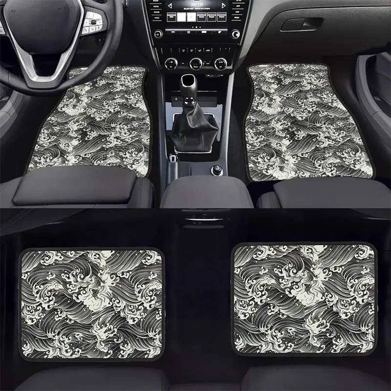 4pcs Jdm Sakura Fabric Floor Mats Interior Carpets Universal - Buy Car ...