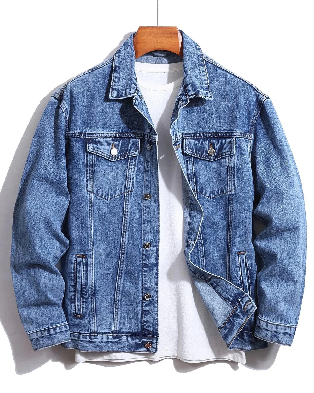 Wholesale 2024 Custom Made Oem New E Denim Jacket Plus Sized Custom ...
