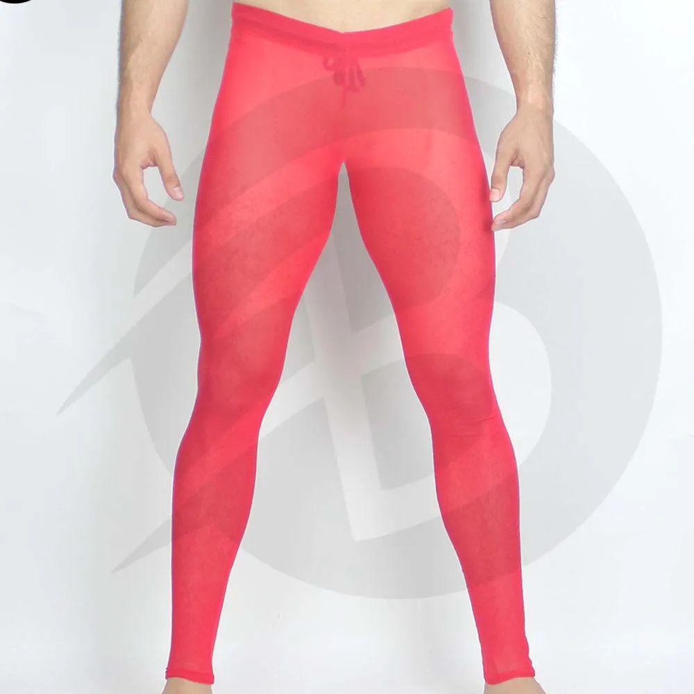 Men Leggings See Through Sheer Mesh Pants \ Transparent Casual Wear ...