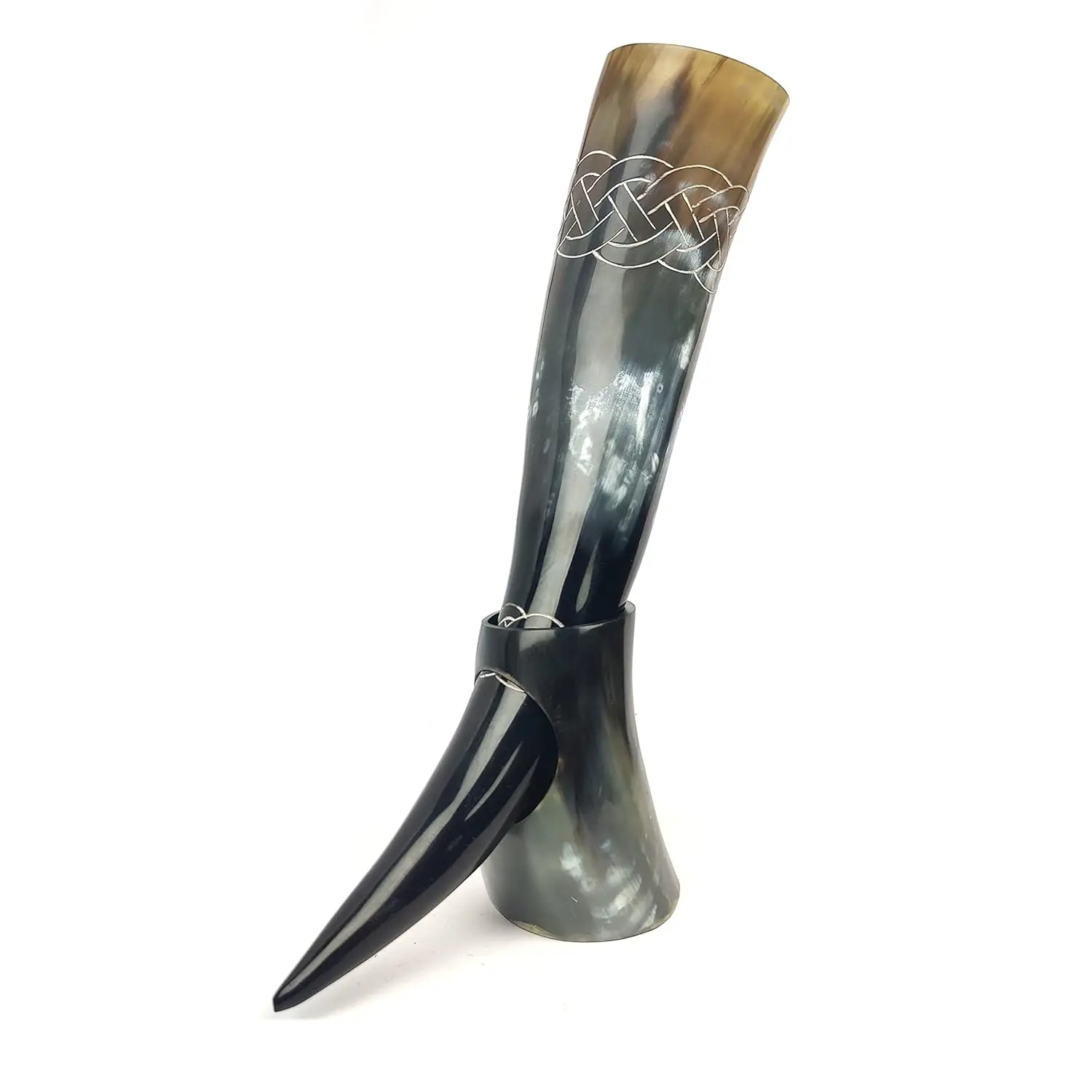 Authentic Viking Drinking Horn For Beer High Quality Ox Cow Polished ...