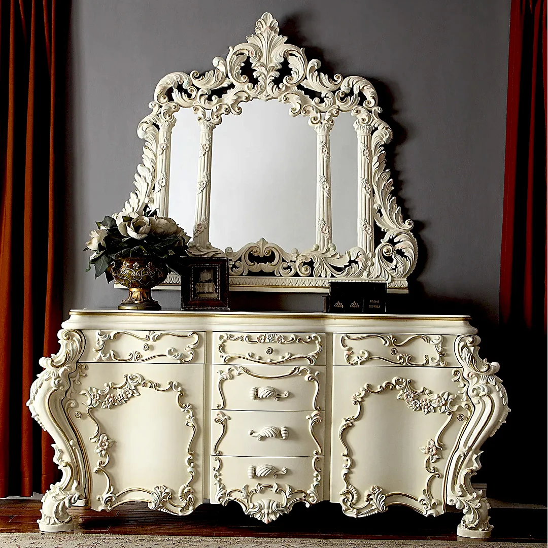 Luxury Handmade Dressing Table In Premium Solid Teak Wood At The Best ...