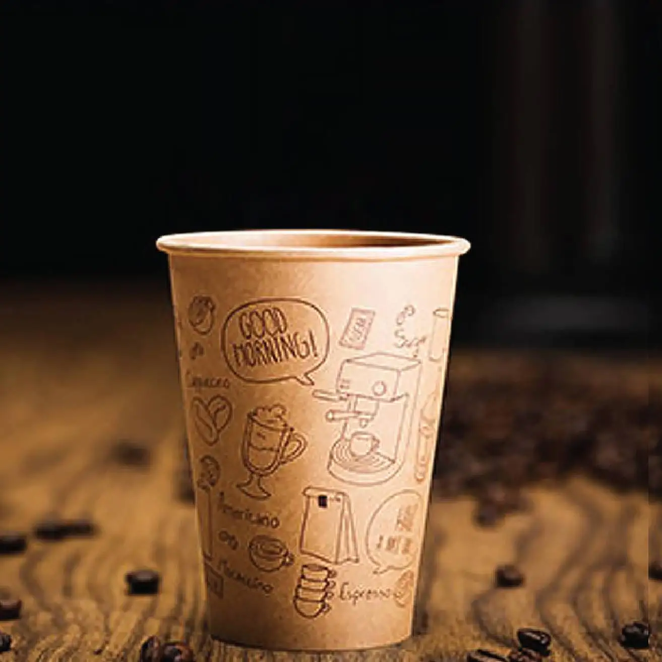 Malaysia Top Selling Kraft Paper Cups - Biodegradable & Customizable