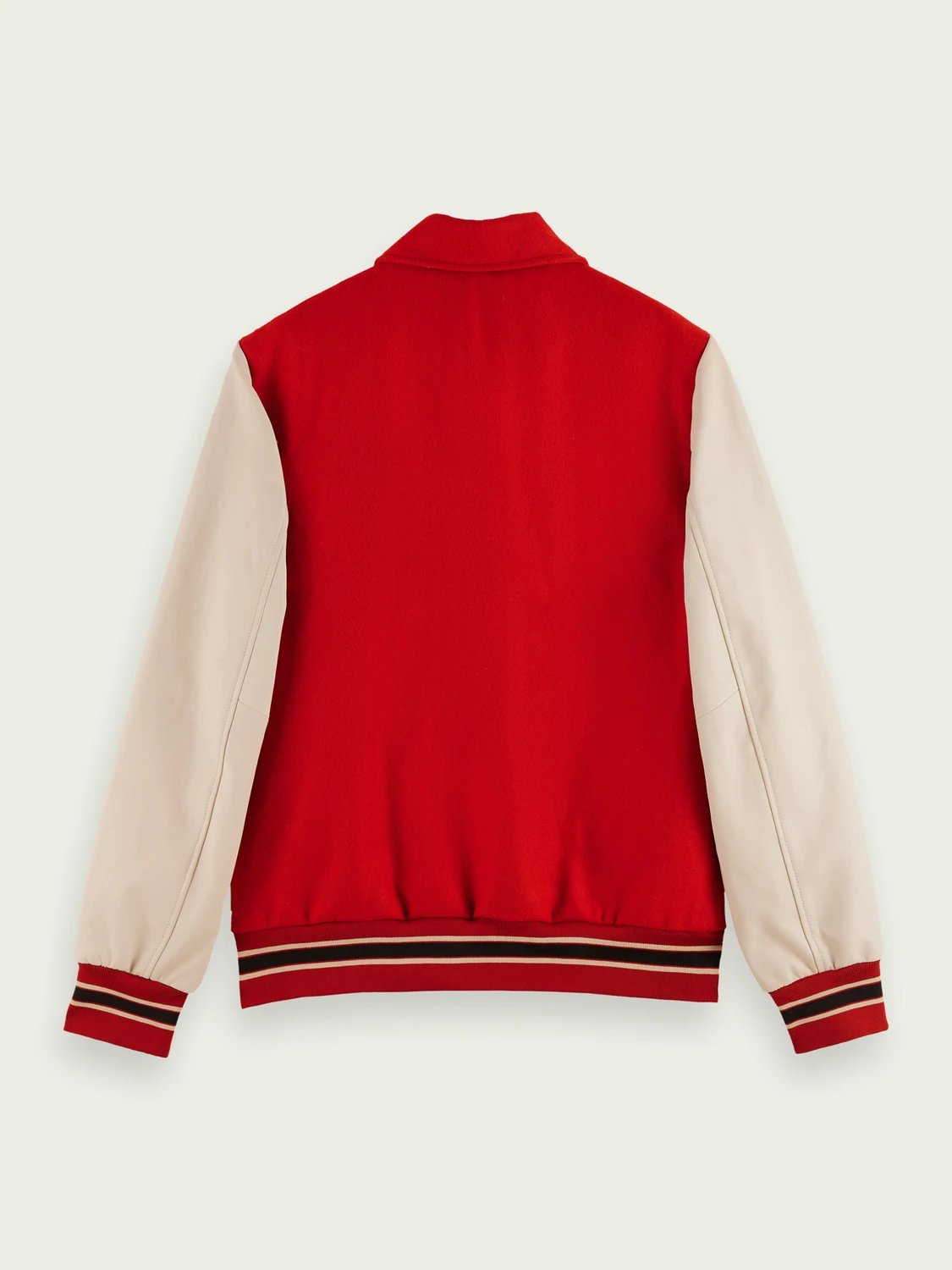 100% Wool Collar Varsity Jacket Regular Size Casual Latter Men Coat ...