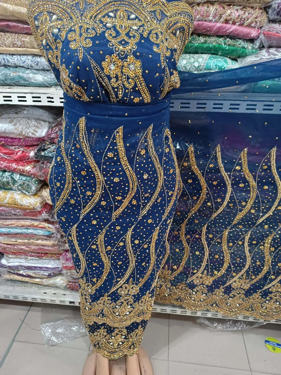 Fransawi Somali Printing Dirac Dress Fabric - Buy Somali Silk Lurex ...