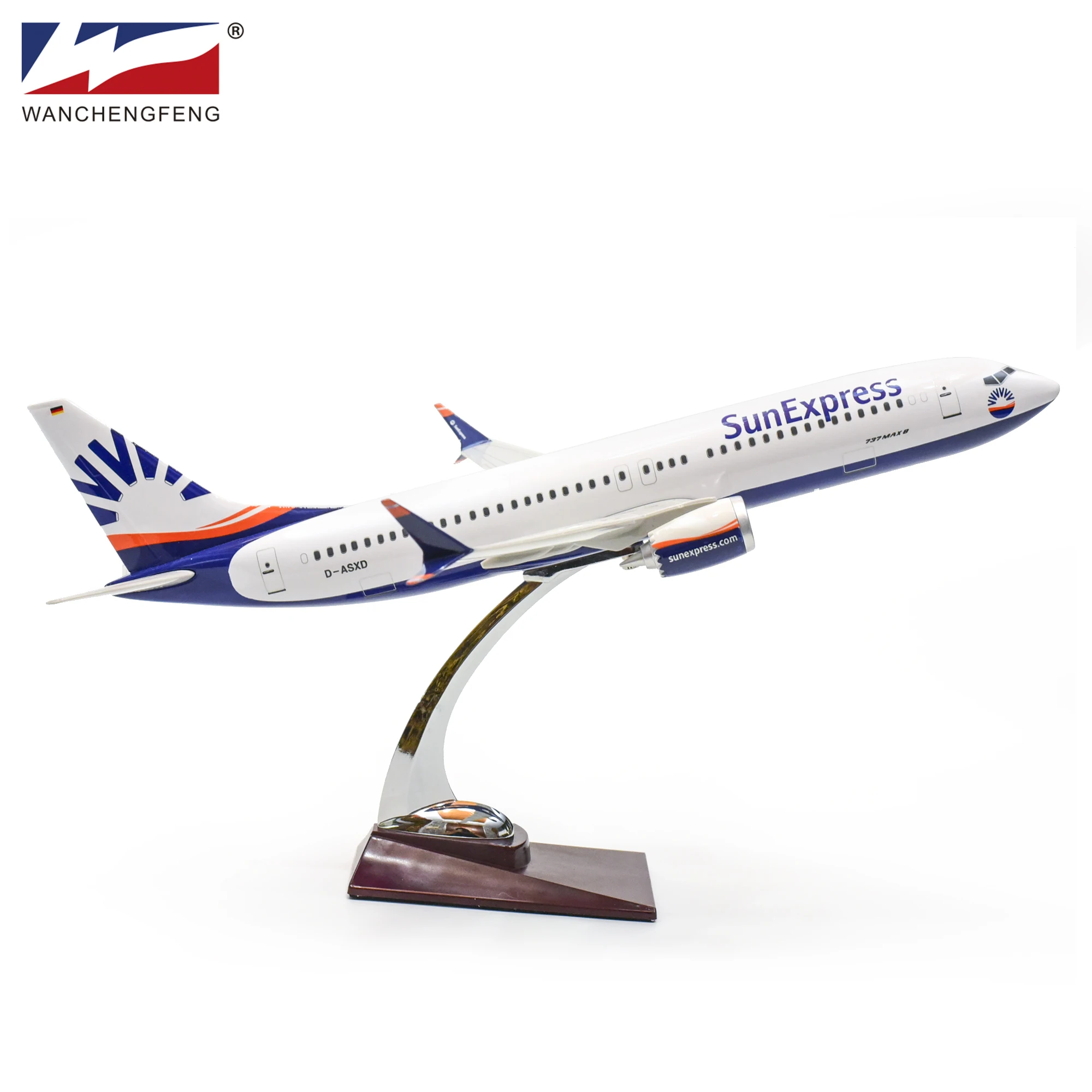 Plane Model Sunexpress Boeing B737-800 1/100 40cm ABS Resin