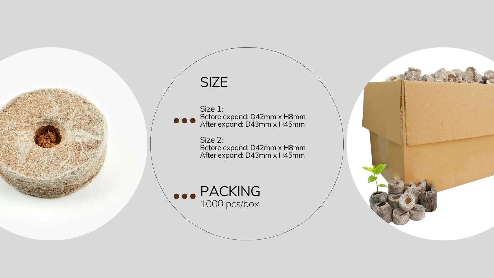 Vietnam Coco Peat Pellet Coir Disc For Seedlings With Competitive Price ...